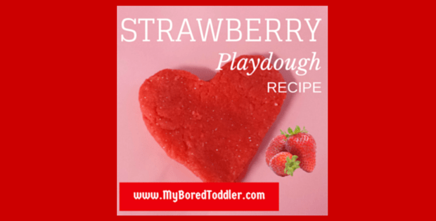 Playdough Recipe - Strawberry Scented - My Bored Toddler