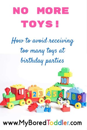 No more toys! How to avoid too many toys as birthday gifts. - My Bored ...