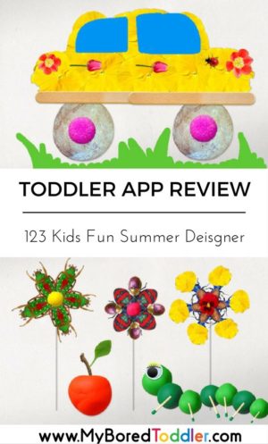 Toddler App Review - 123 Kids Fun Summer Designer - My Bored Toddler