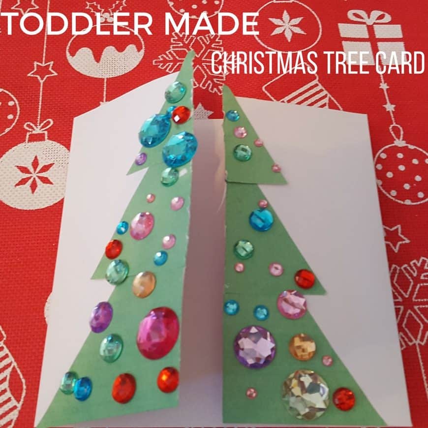 Toddler Made Christmas Tree Card My Bored Toddler