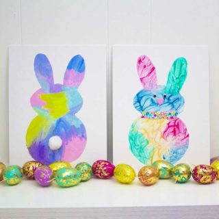 Easy Easter Bunny Painting Activity - My Bored Toddler