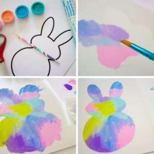 Easy Easter Bunny Painting Activity - My Bored Toddler