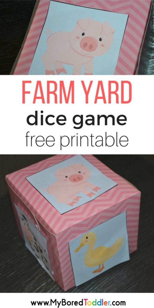 Farm Yard Dice Game - My Bored Toddler