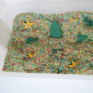 Christmas Tree Sensory Bin for Toddlers - My Bored Toddler