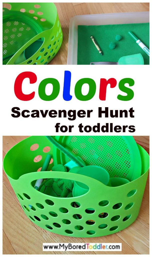 Color Recognition Scavenger Hunt - My Bored Toddler