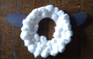 Paper plate sheep mask - shared by JoelCrystal - My Bored Toddler