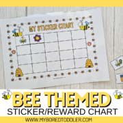 BEE THEMED STICKER REWARD CHART BEHAVIOR MANAGEMENT - My Bored Toddler