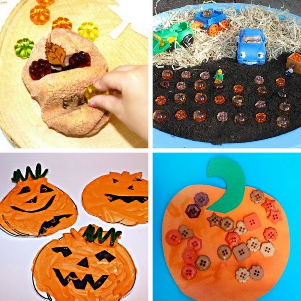 Pumpkin themed activities for toddlers - Fall and Halloween! - My Bored ...
