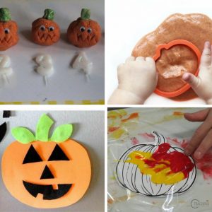 Pumpkin themed activities for toddlers - Fall and Halloween! - My Bored ...
