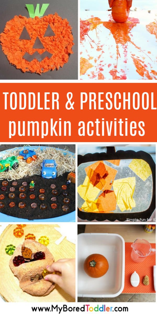 Pumpkin themed activities for toddlers - Fall and Halloween!