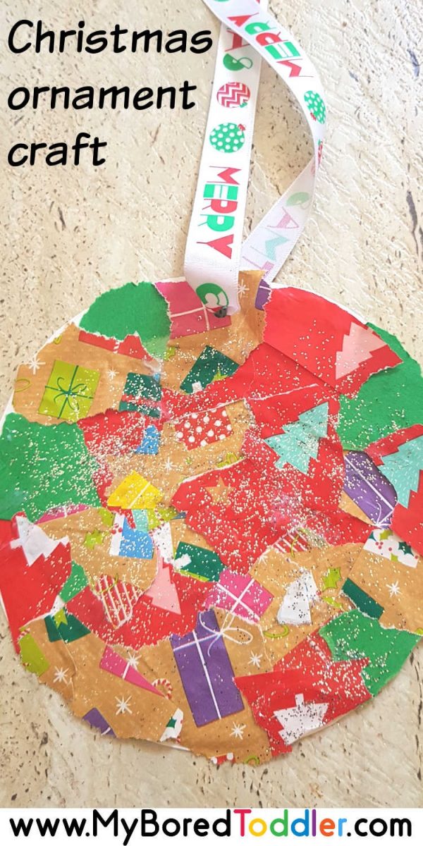 Easy Christmas Ornament Craft for Toddlers - My Bored Toddler