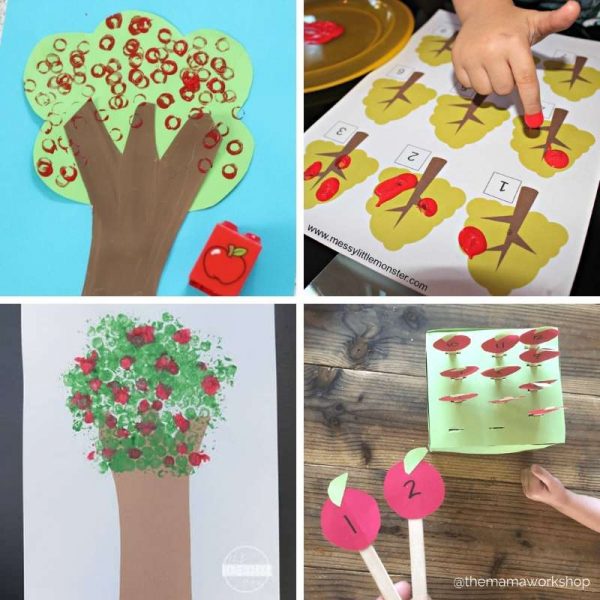 Apple Activities for Toddlers - My Bored Toddler Perfect for Fall!