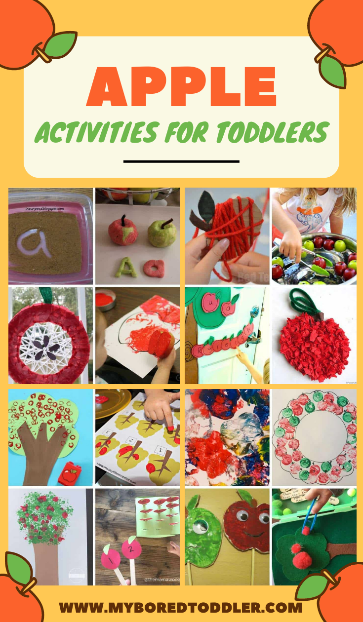 Apple Activities for Toddlers - My Bored Toddler