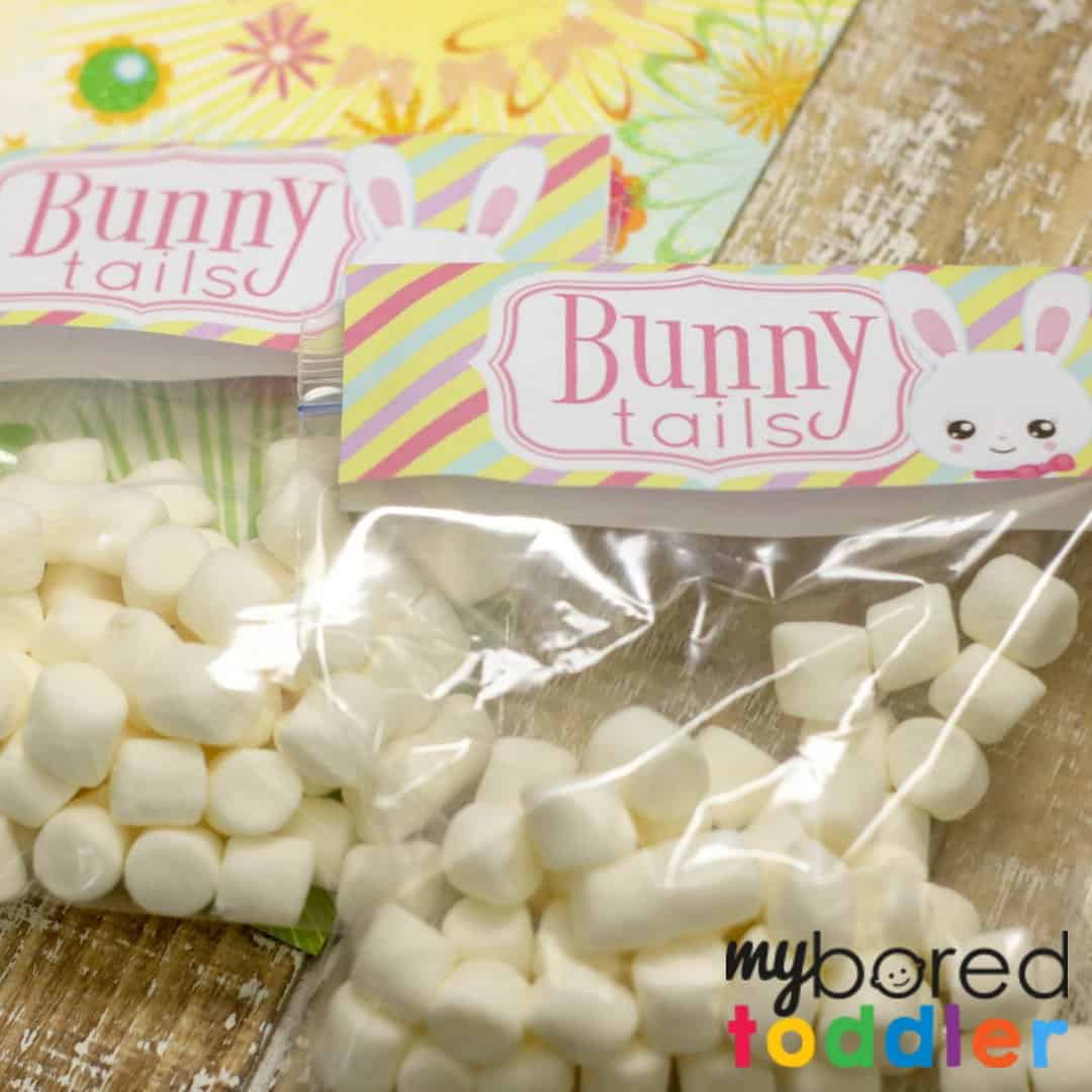 Easter Bunny Tails - Free Printable Treat Bags for Easter - My Bored ...