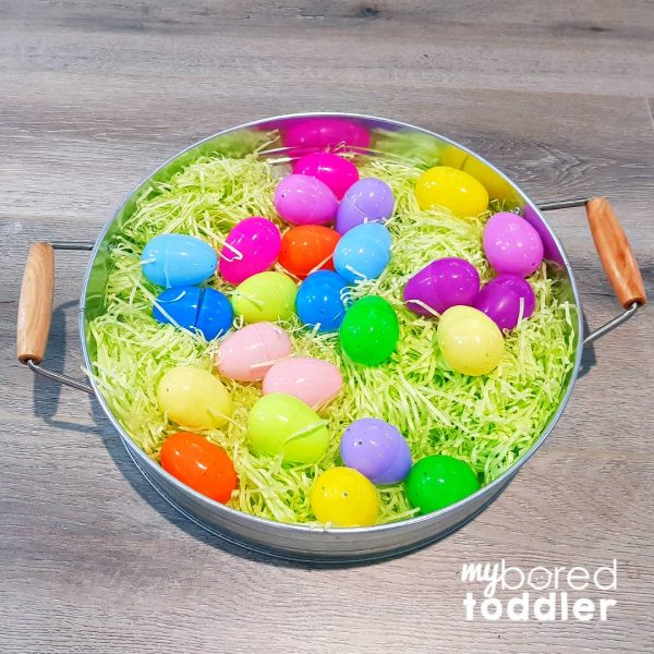 Easy Easter Egg Color Sorting Activity for Toddlers - My Bored Toddler