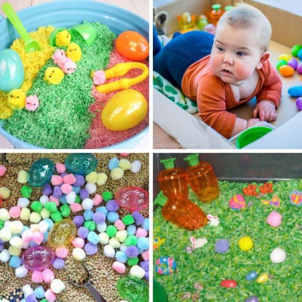 Easter Sensory Bins for Toddlers - My Bored Toddler