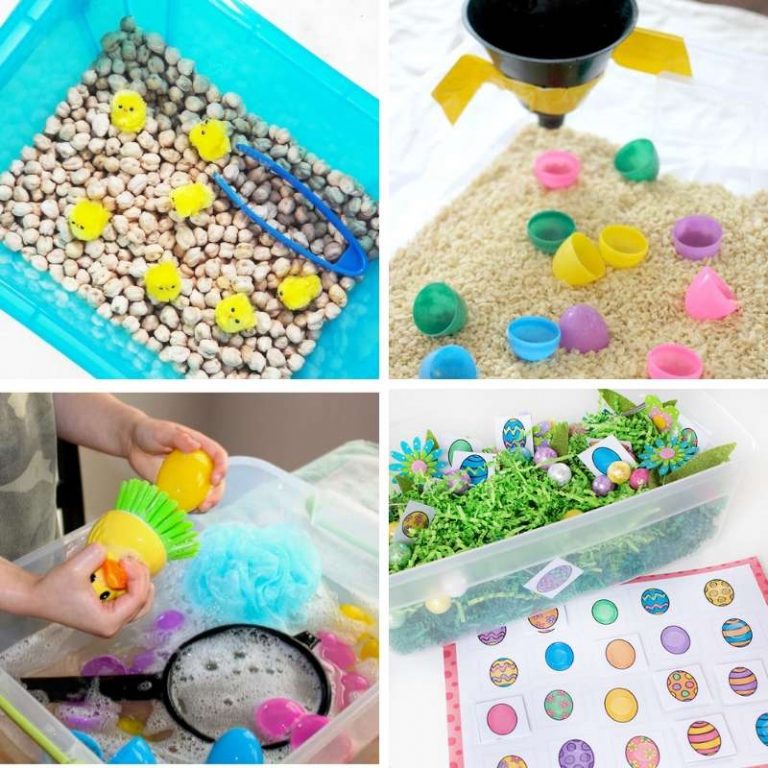 Easter Sensory Bins for Toddlers - My Bored Toddler