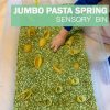Jumbo Pasta Spring Sensory Bin for Toddlers - My Bored Toddler