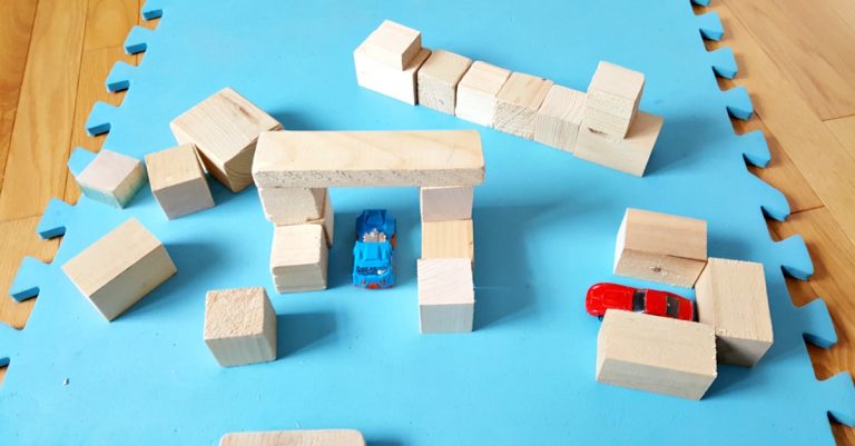 Easy Block Play Activity for Toddlers - My Bored Toddler