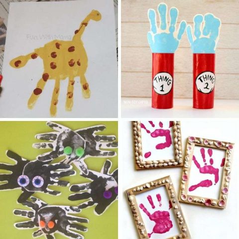 Handprint Crafts for Toddlers - My Bored Toddler