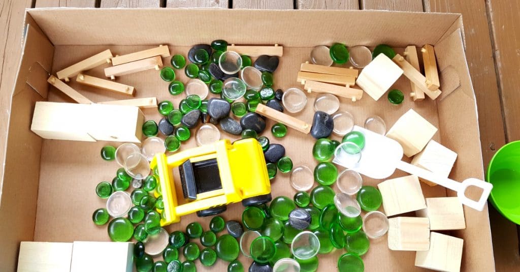 Construction Zone Small World Play for Toddlers - My Bored Toddler