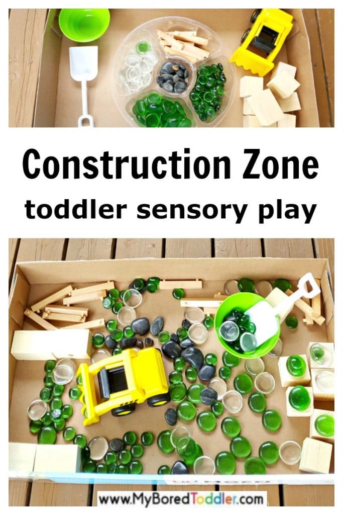 Construction Zone Small World Play for Toddlers - My Bored Toddler