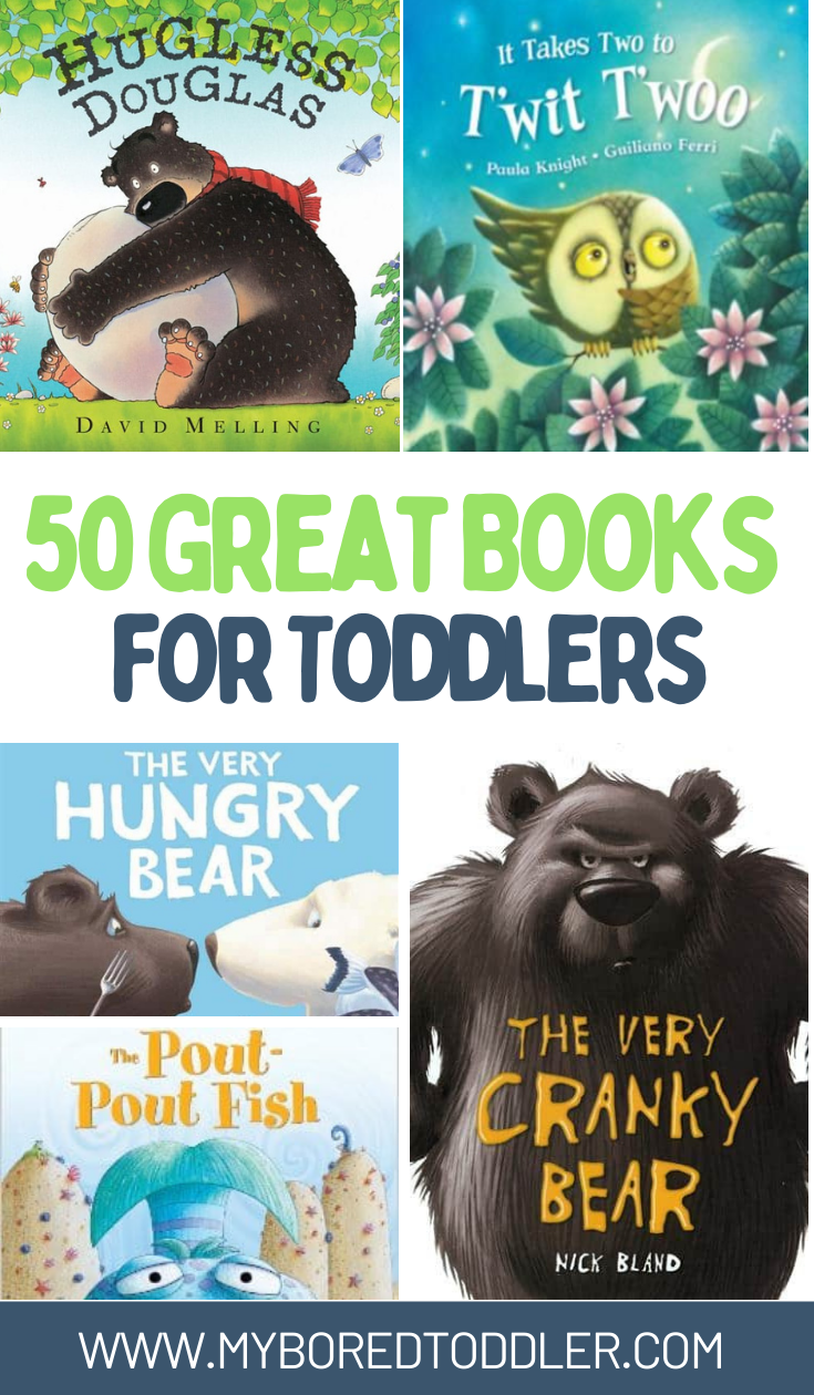 50 Great Books for Toddlers - My Bored Toddler Teacher Approved!