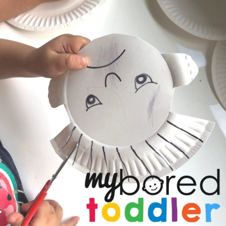 Paper Plate Hair Cuts - Toddler Activity for Scissor Skills - My Bored ...