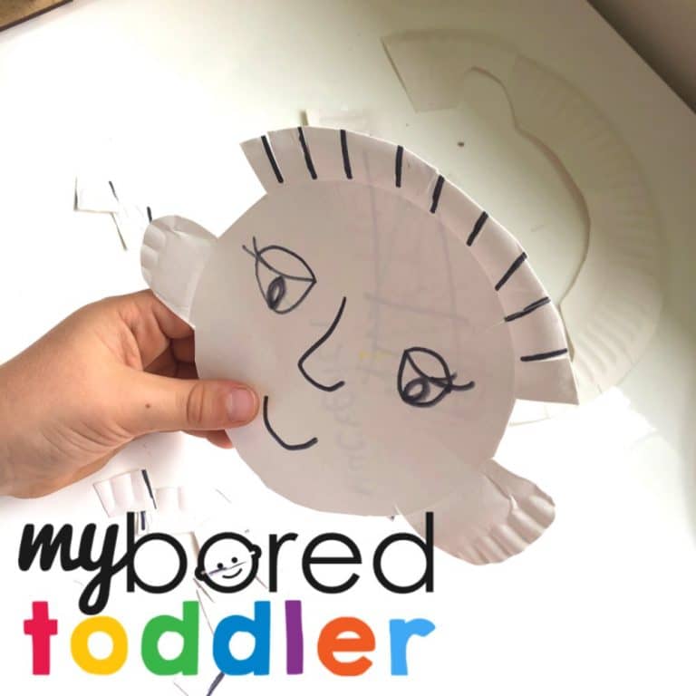 Paper Plate Hair Cuts - Toddler Activity for Scissor Skills - My Bored ...