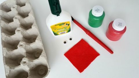 Frog Finger Puppet - Egg Carton Craft - My Bored Toddler Fun For Toddlers