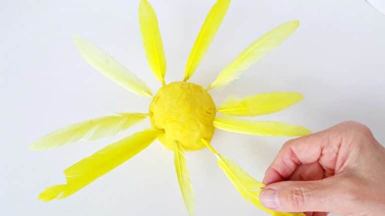 Playdough Sun Fine Motor Activity for Toddlers - My Bored Toddler