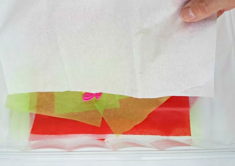 Tissue Paper Sensory Bin for Toddlers - My Bored Toddler