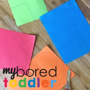 DIY Shapes Mobile - My Bored Toddler