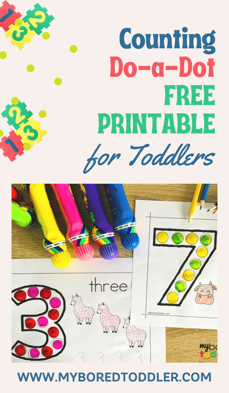 Counting Do-a-Dot Printable - My Bored Toddler