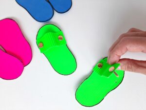 Seashells and Sandals in the Sensory Bin - My Bored Toddler