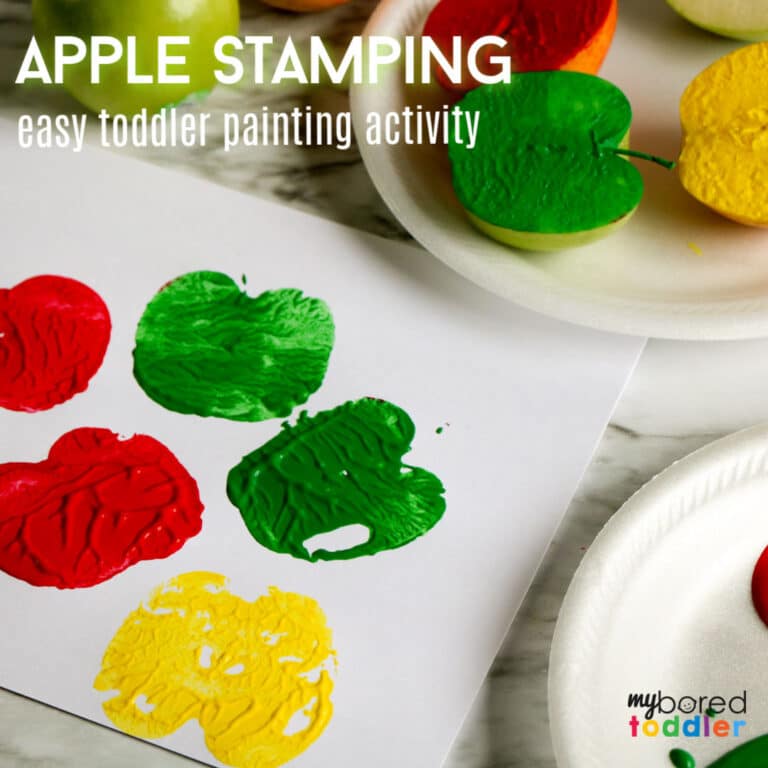 Seasons Finger Painting for Toddlers - My Bored Toddler
