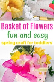 Flower Basket Craft for Toddlers - My Bored Toddler