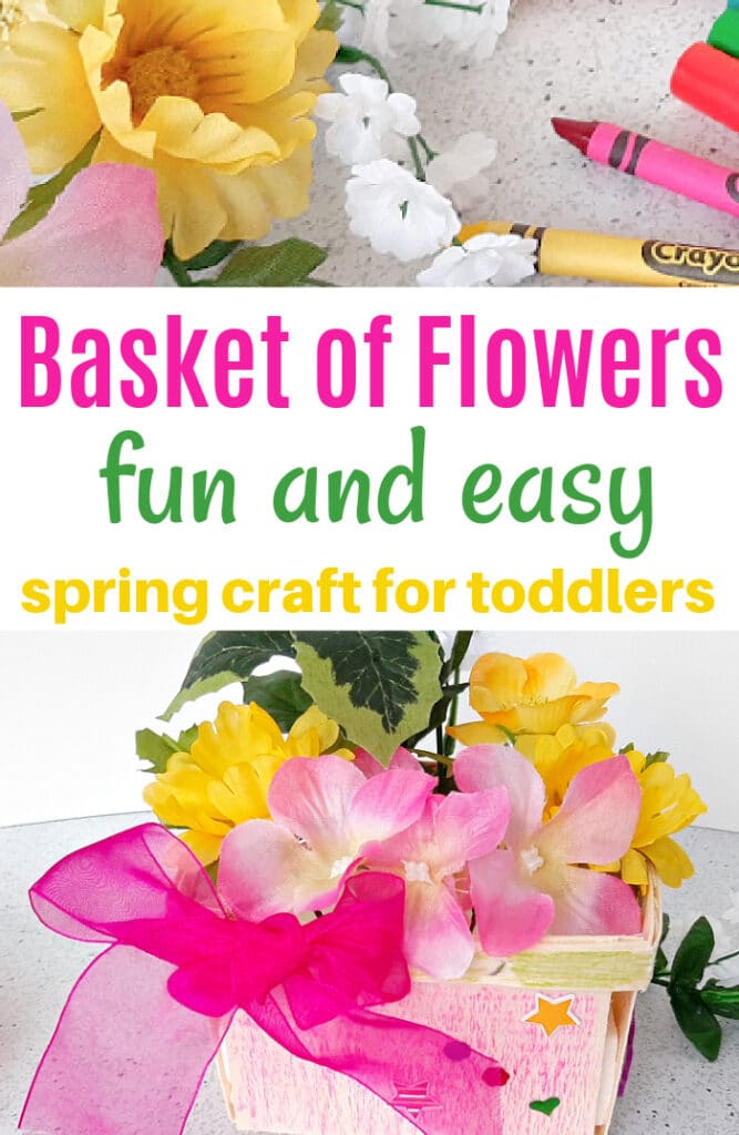 Flower Basket Craft for Toddlers - My Bored Toddler