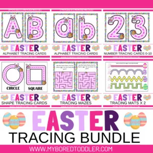 easter tracing bundle - My Bored Toddler