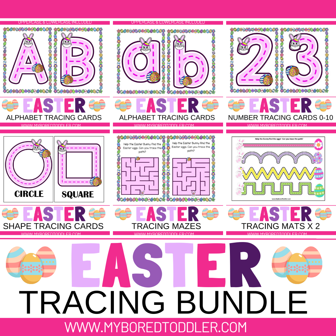 easter tracing bundle - My Bored Toddler