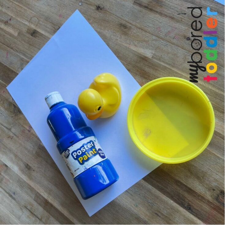 Duck Stamping Painting Activity for Toddlers - My Bored Toddler Easy ...