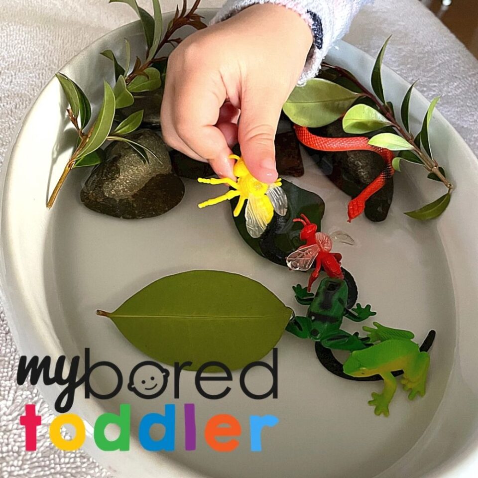 Frog Wetland Small World - My Bored Toddler