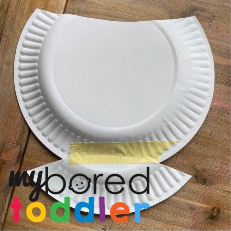 Paper Plate Fishbowl - My Bored Toddler Fun, paper plate craft!