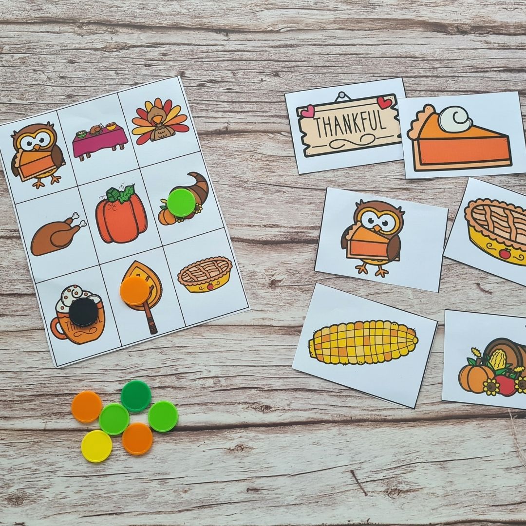 Thanksgiving Bingo Game Free Printable For Toddlers LaptrinhX News