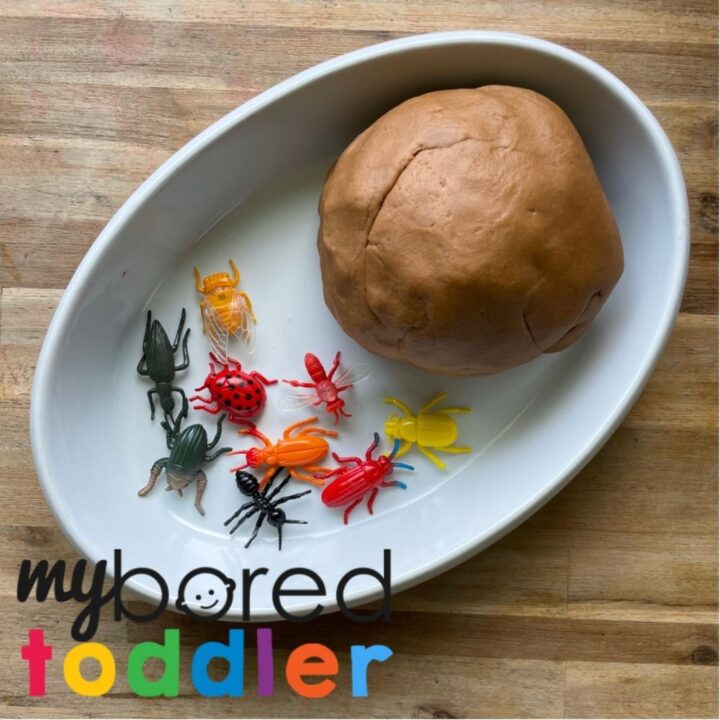 Playdough Bug Dig - My Bored Toddler