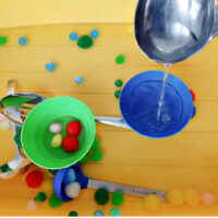 Toddler Water Play with Ladles - My Bored Toddler