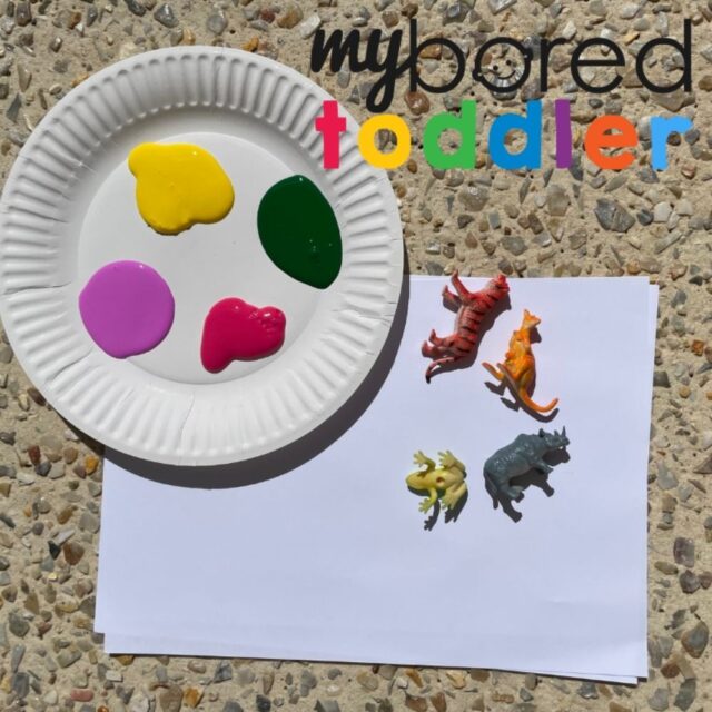 Footprint Painting - My Bored Toddler For all Ages!!