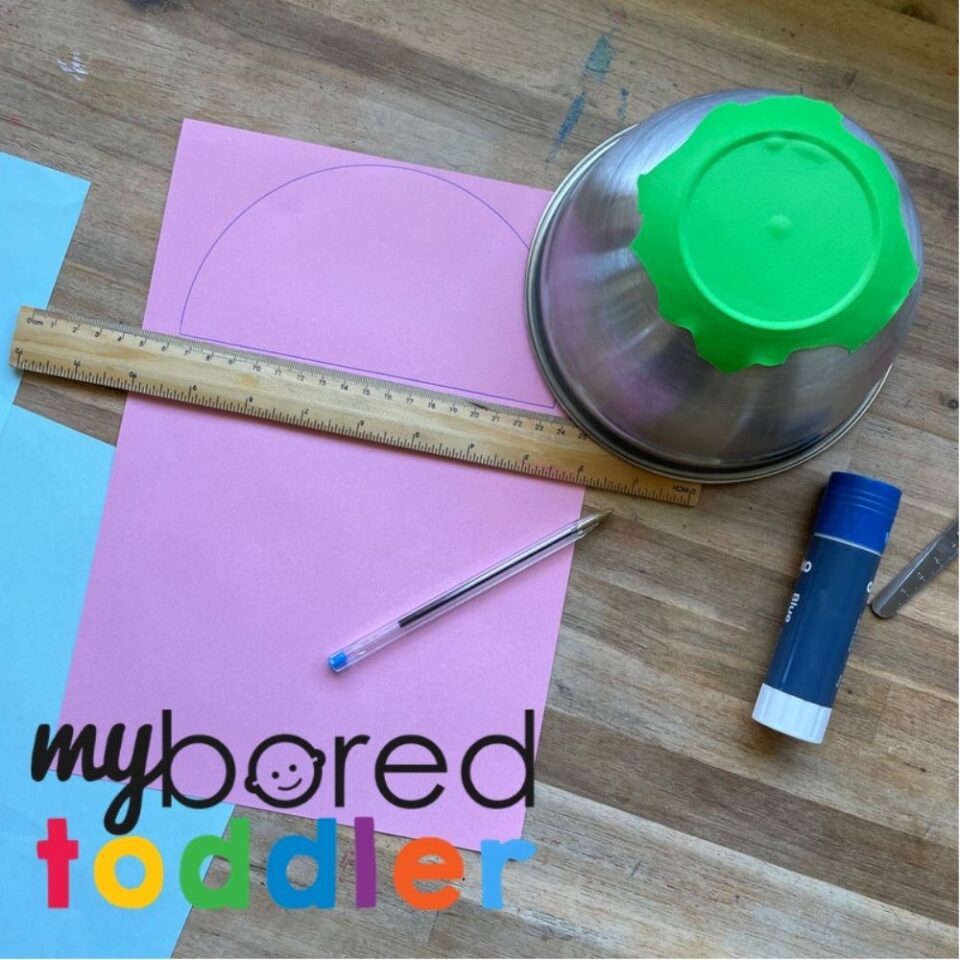 Fine Motor Paper Jellyfish - My Bored Toddler