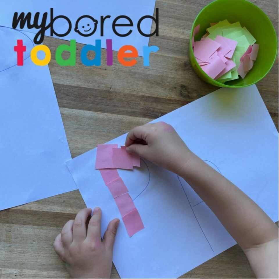 Phonics Colour Pasting - My Bored Toddler