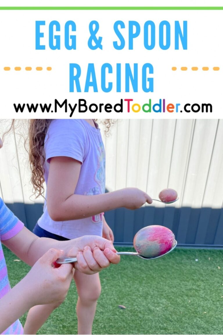 Egg and Spoon Race - My Bored Toddler